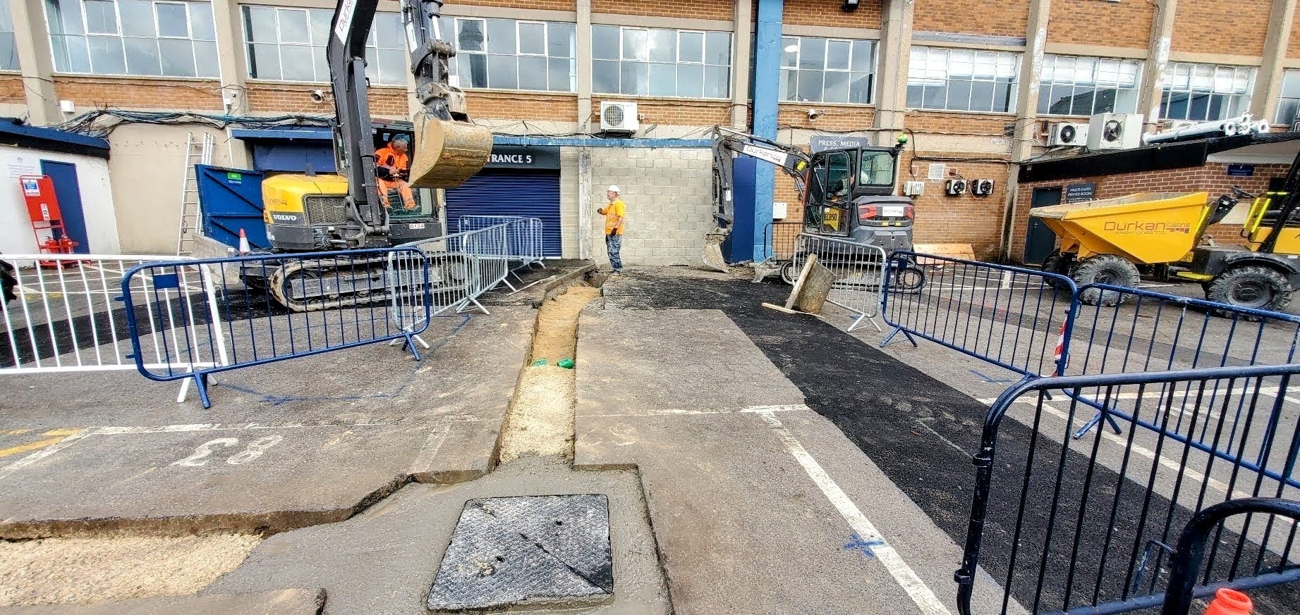 Ongoing Ducting & Drainage Works at Elland Road Stadium, Leeds - Durkan ...
